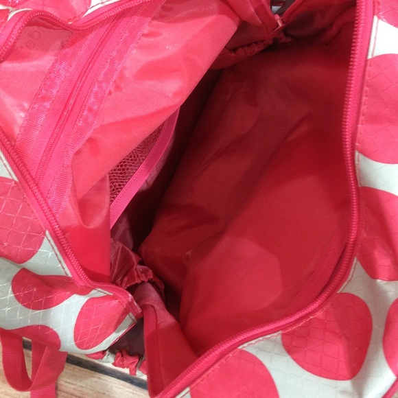 thirty-one | Accessories | Thirty One Pink Light Gray Polka Dot ...